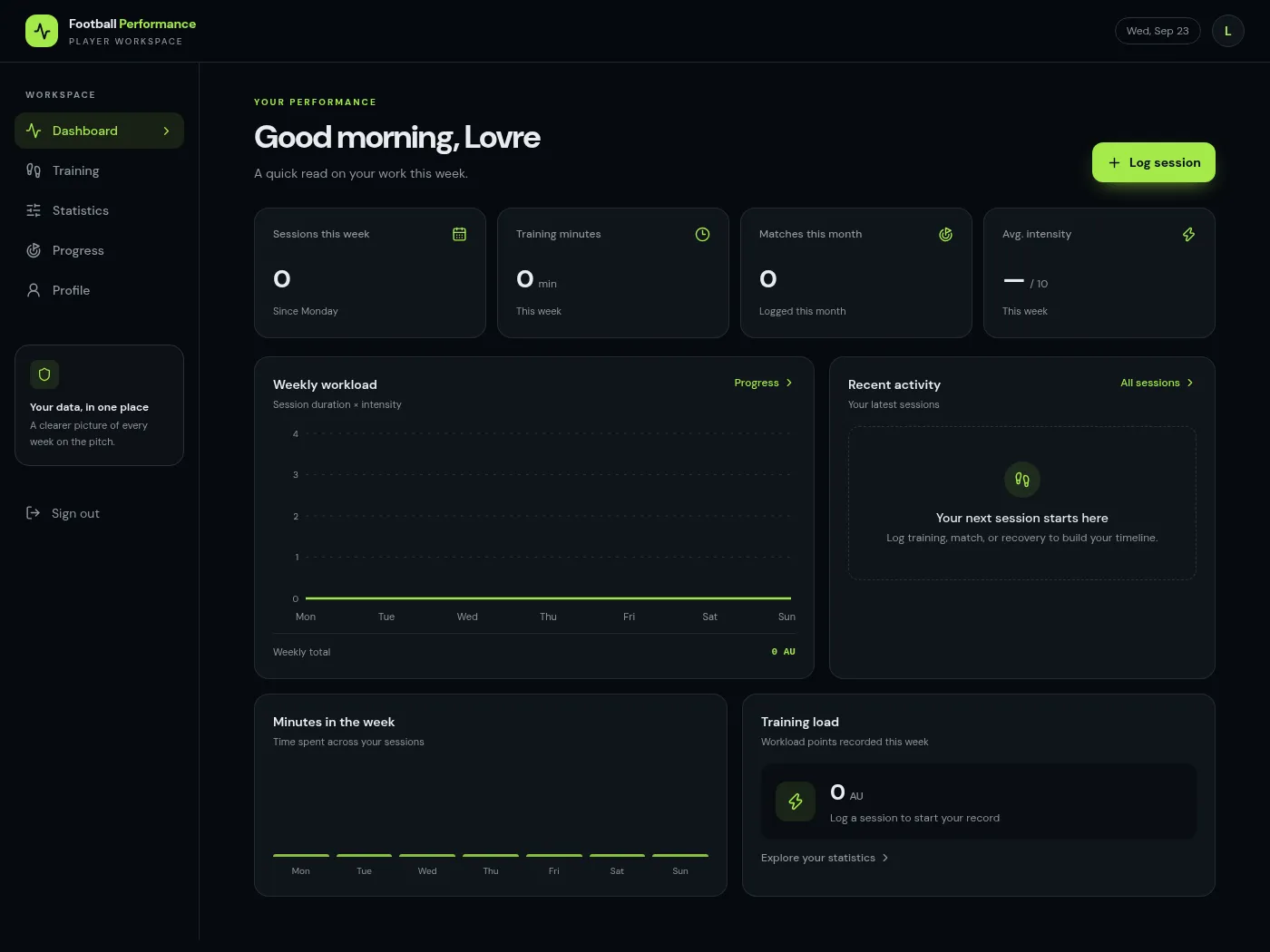 Football Performance Tracker