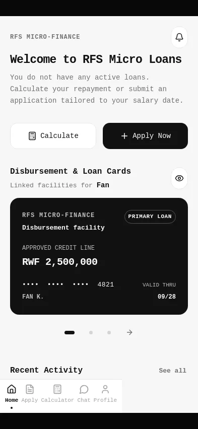 RFS Micro Loan Tracker