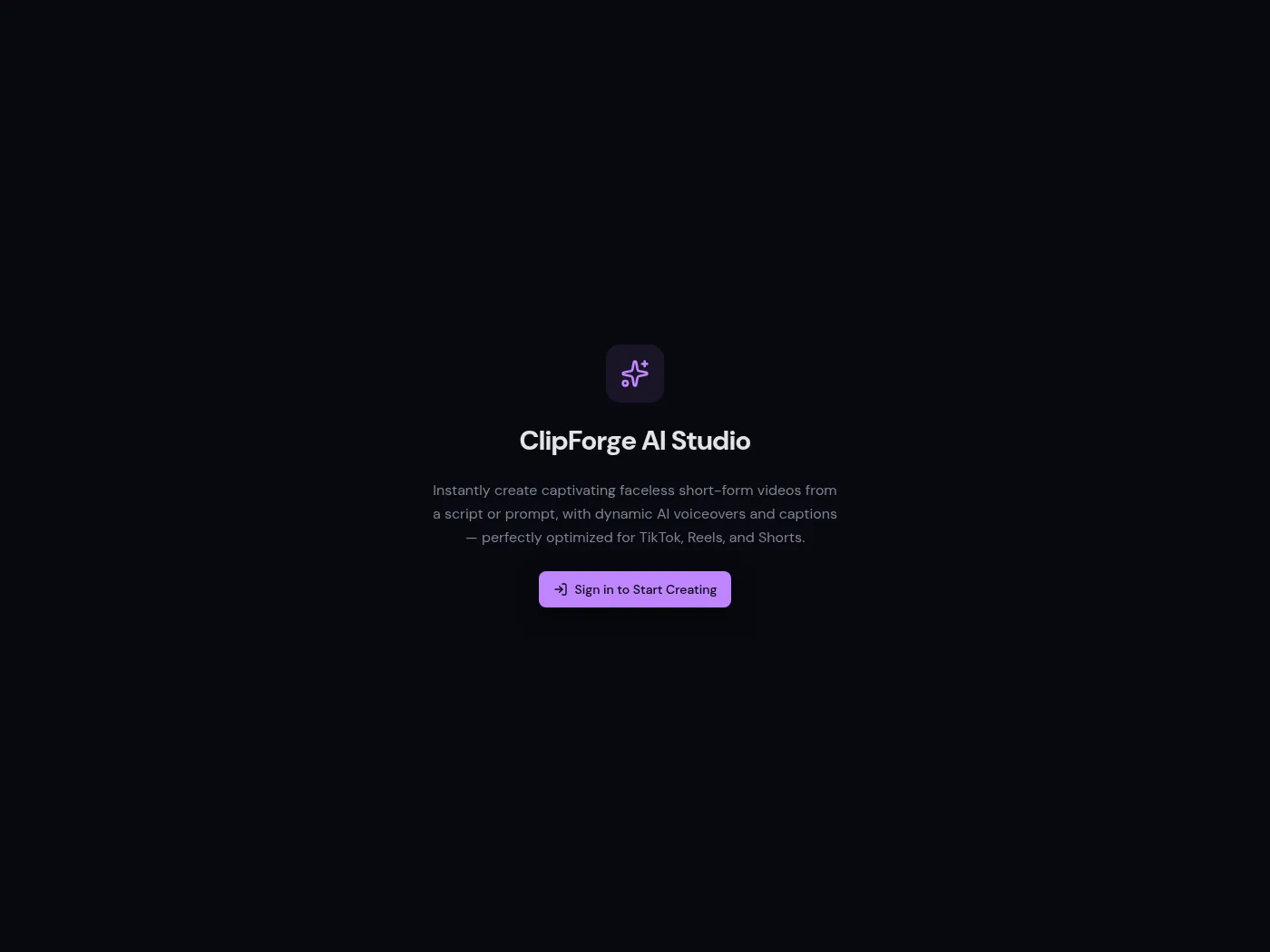 ClipForge AI Studio