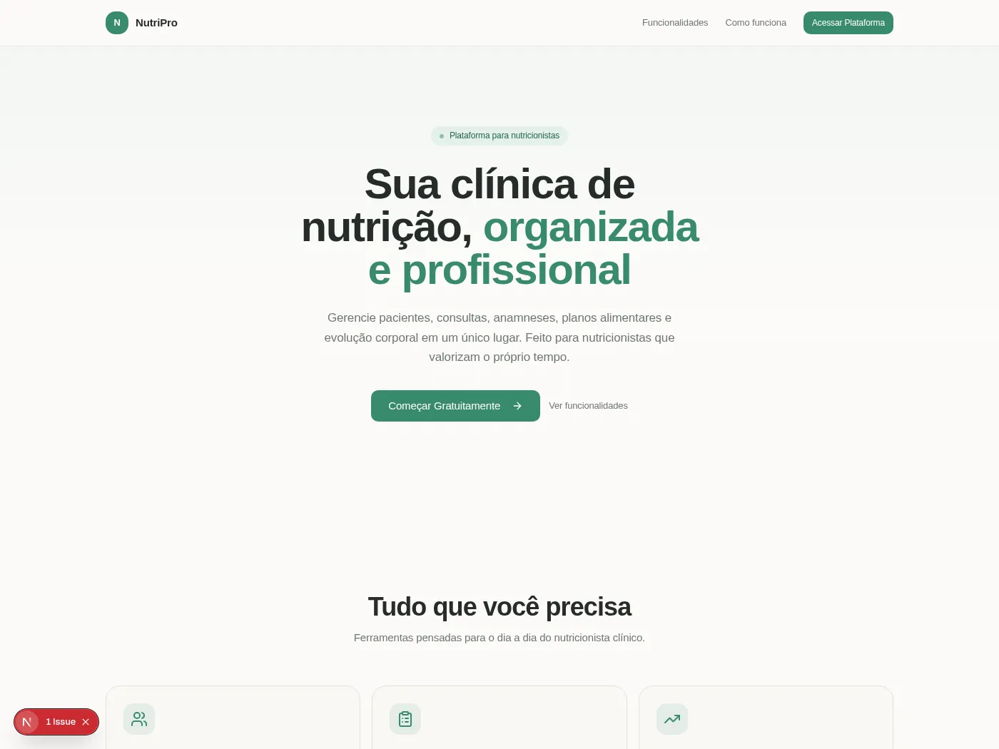 NutriPro SaaS Premium