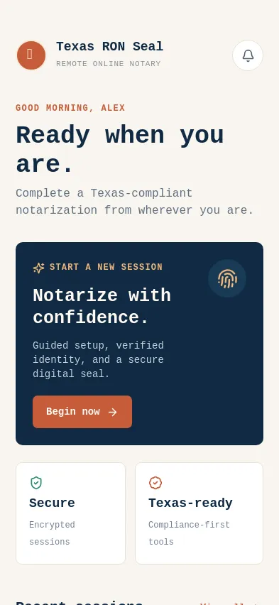 Texas RON Seal