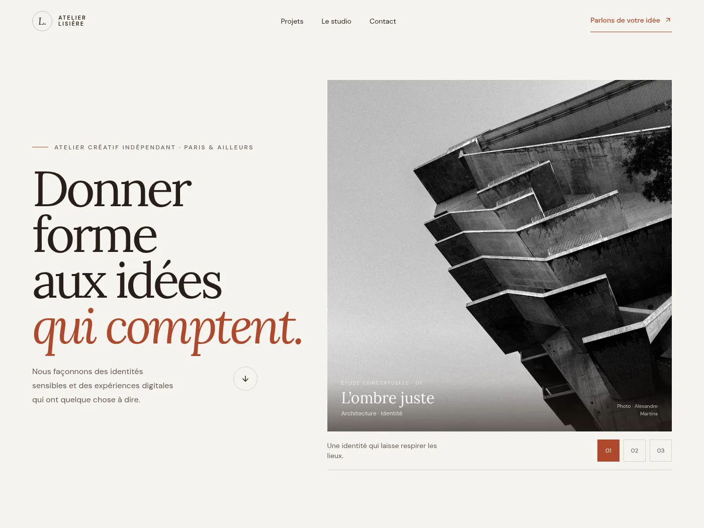 Accueil Landing Page