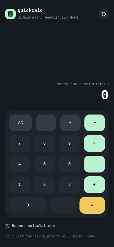 QuickCalc Mobile