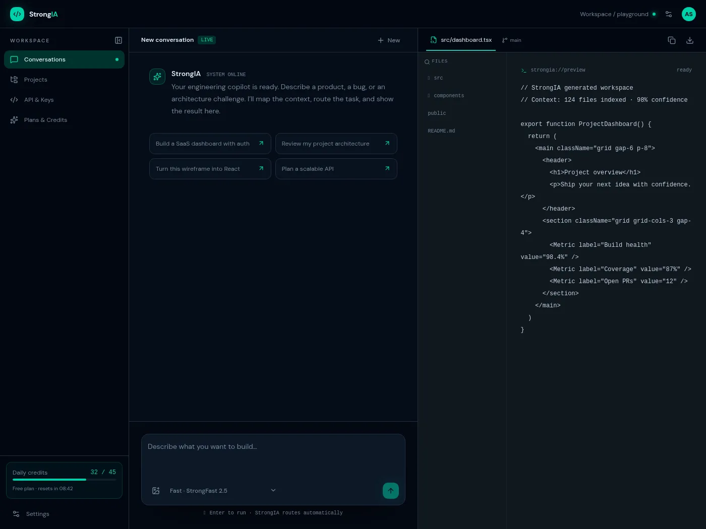StrongIA Platform