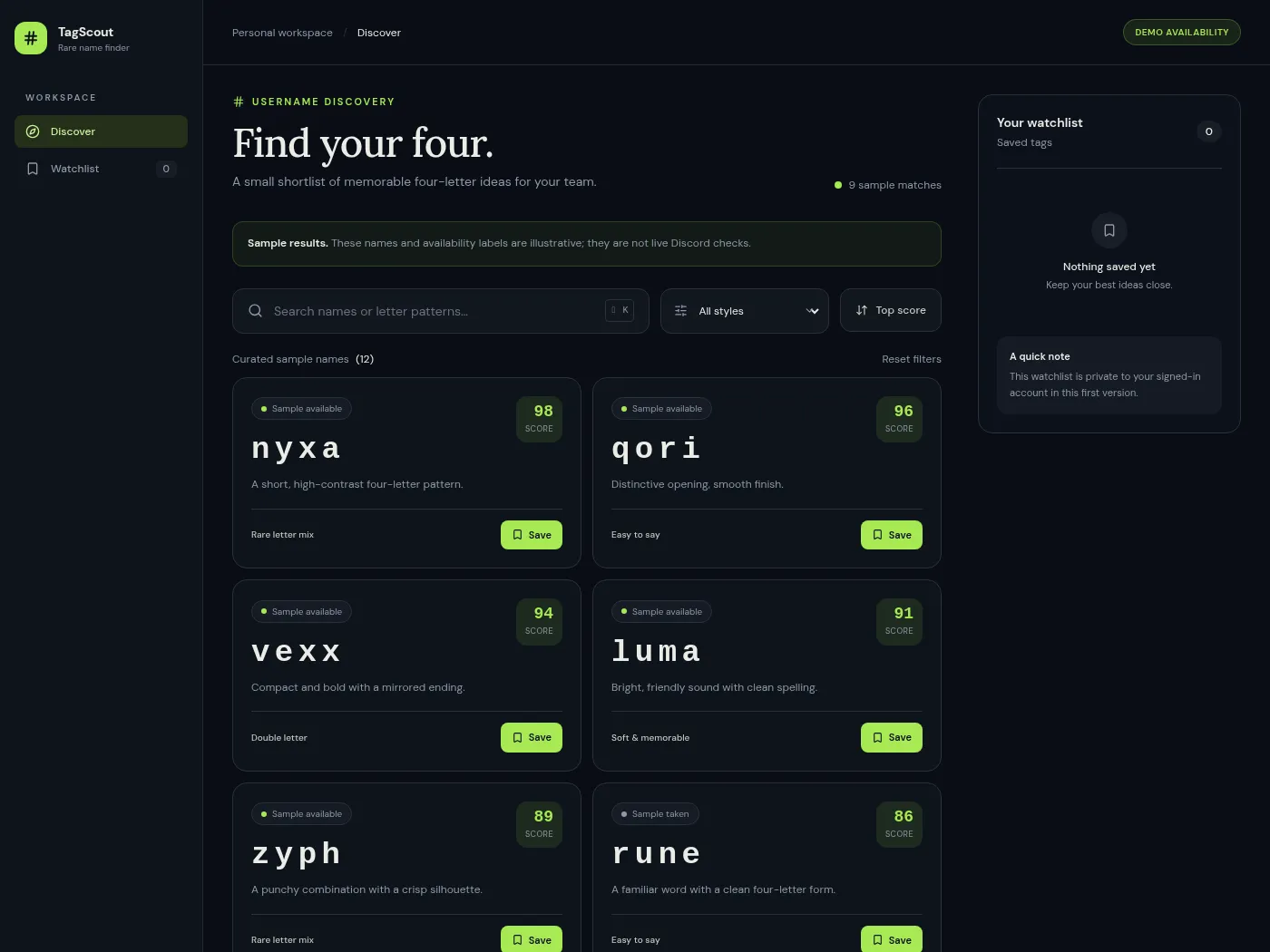 Rare Discord Tag Finder