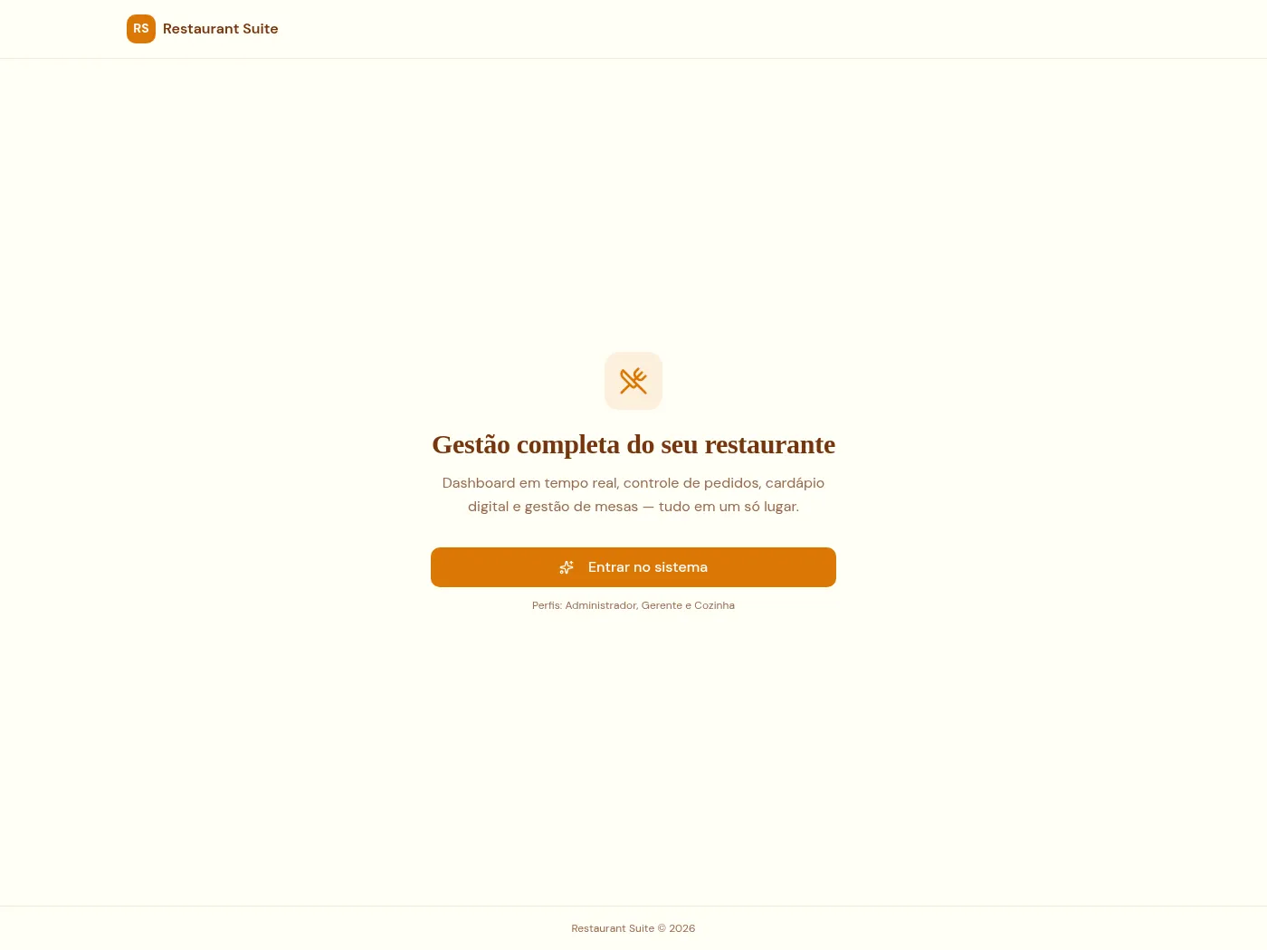 All-in-One Restaurant Suite