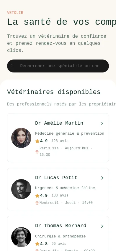 Vetolib Animal App