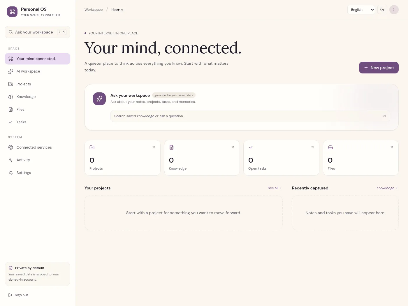 Personal Internet OS