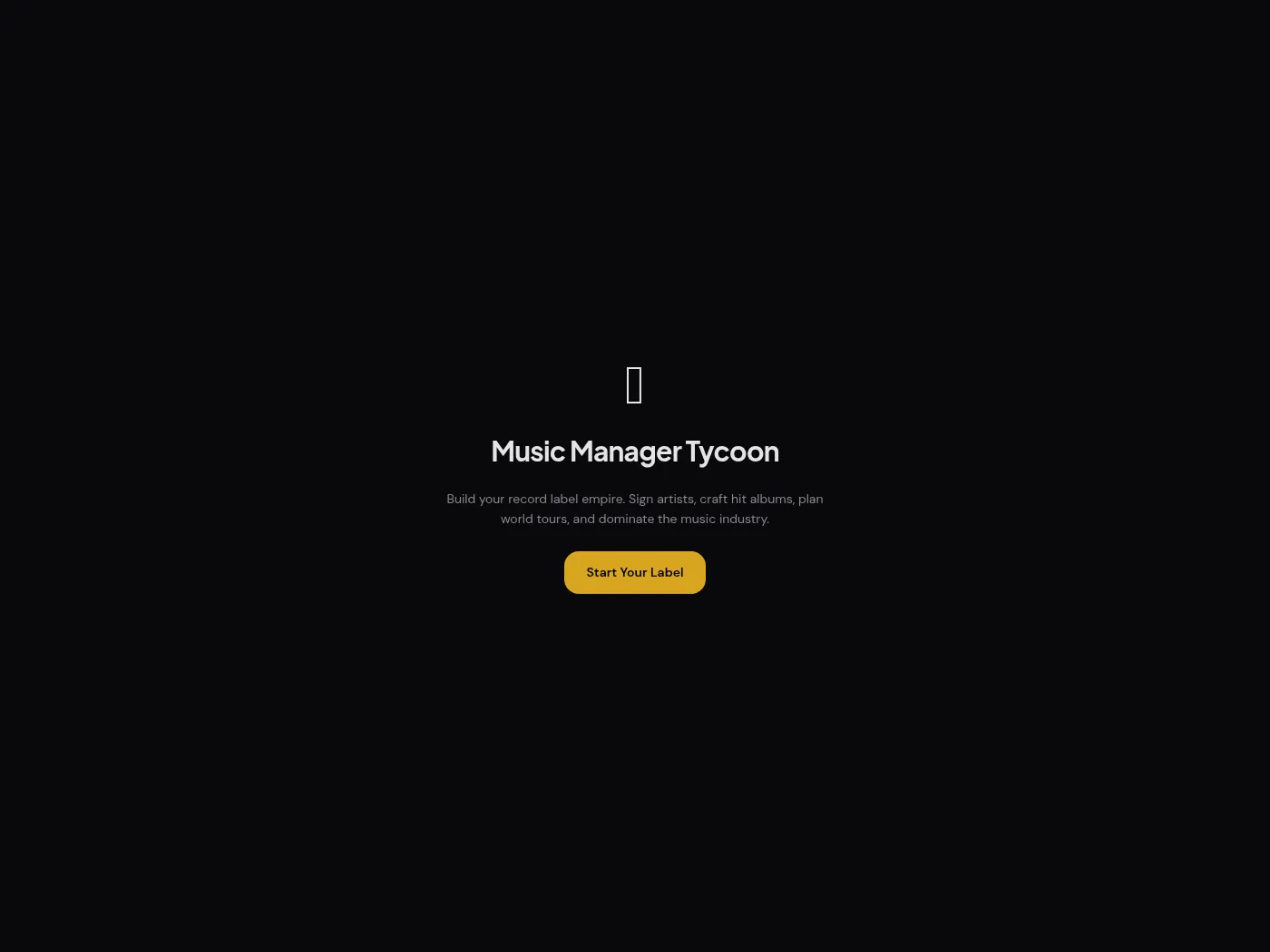 Music Manager Tycoon