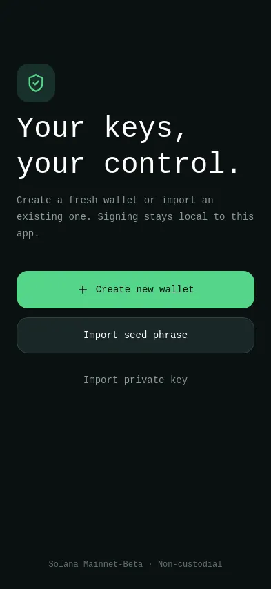 Blink Mobile Solana Wallet
