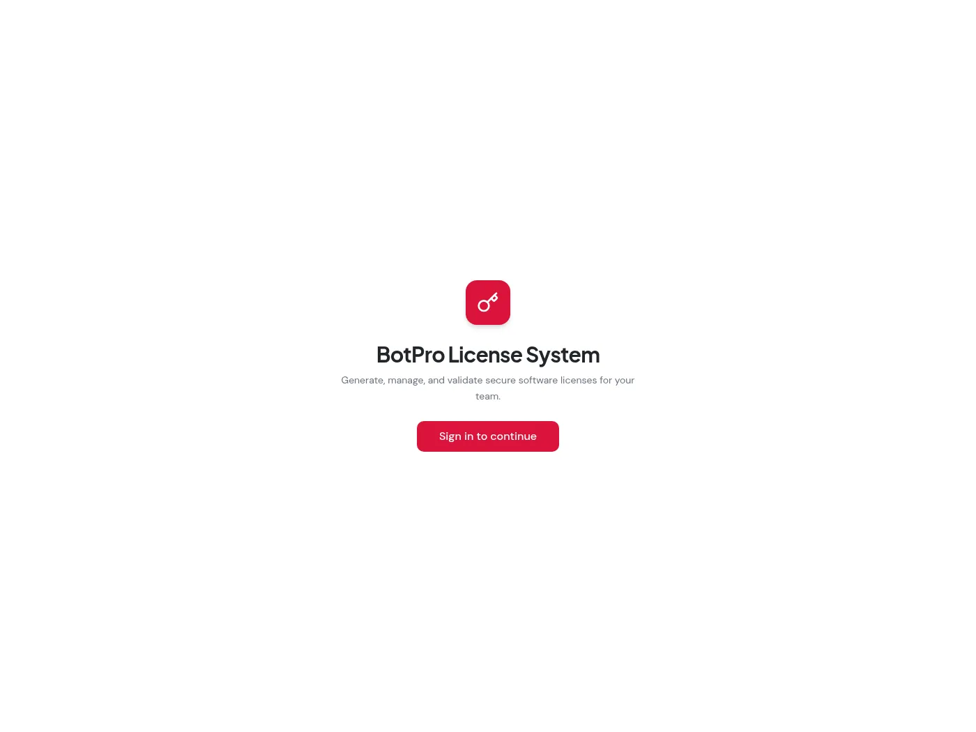 BotPro License System