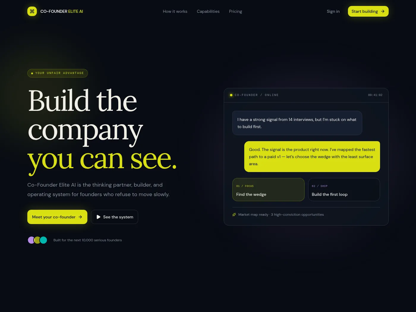 Co-Founder Elite AI Site