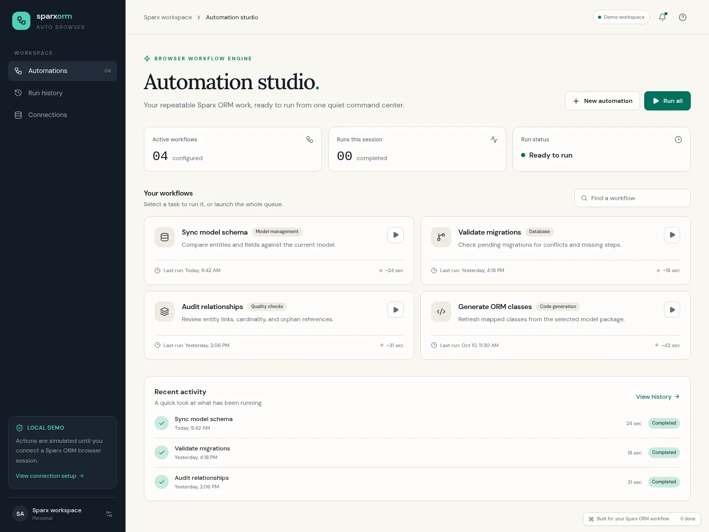 SparxORM Auto Browser
