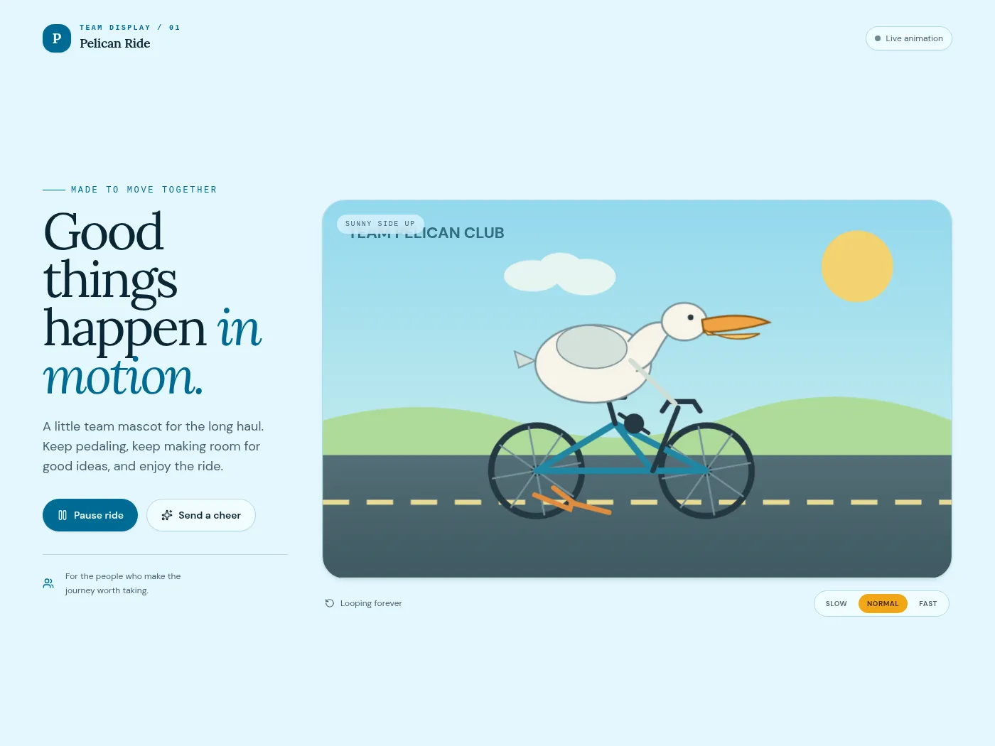 Pelican Ride Animation