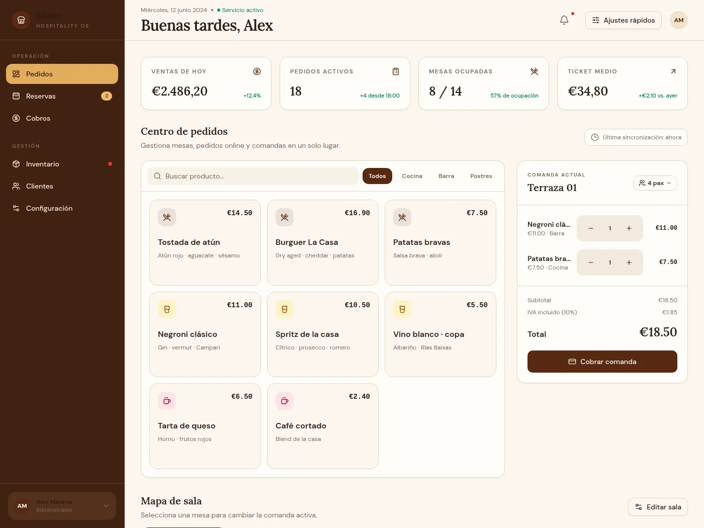 Bar & Restaurant POS Hub