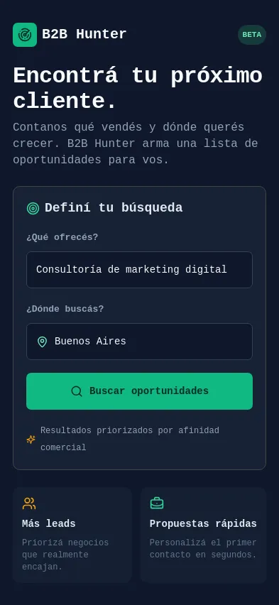 B2B Hunter App