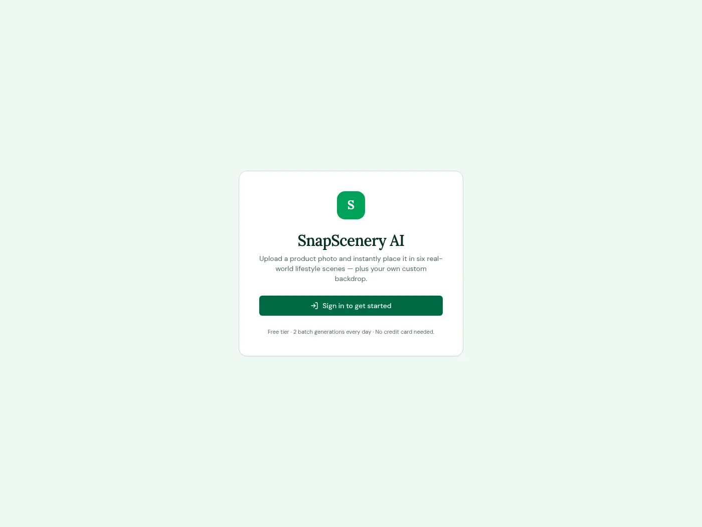 SnapScenery AI