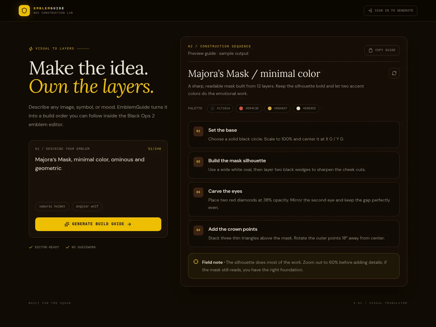 EmblemGuide Generator