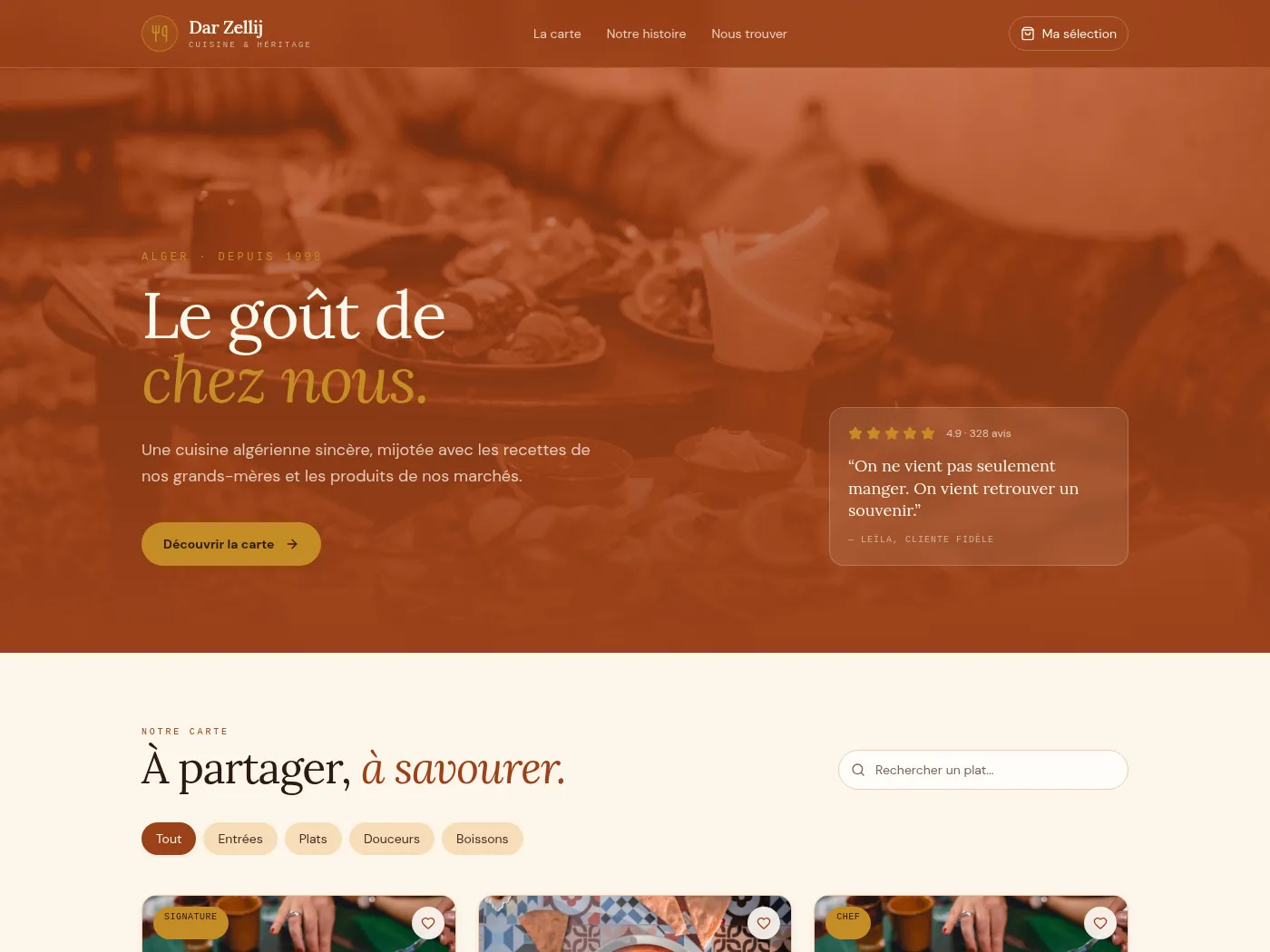 Algerian QR Menu