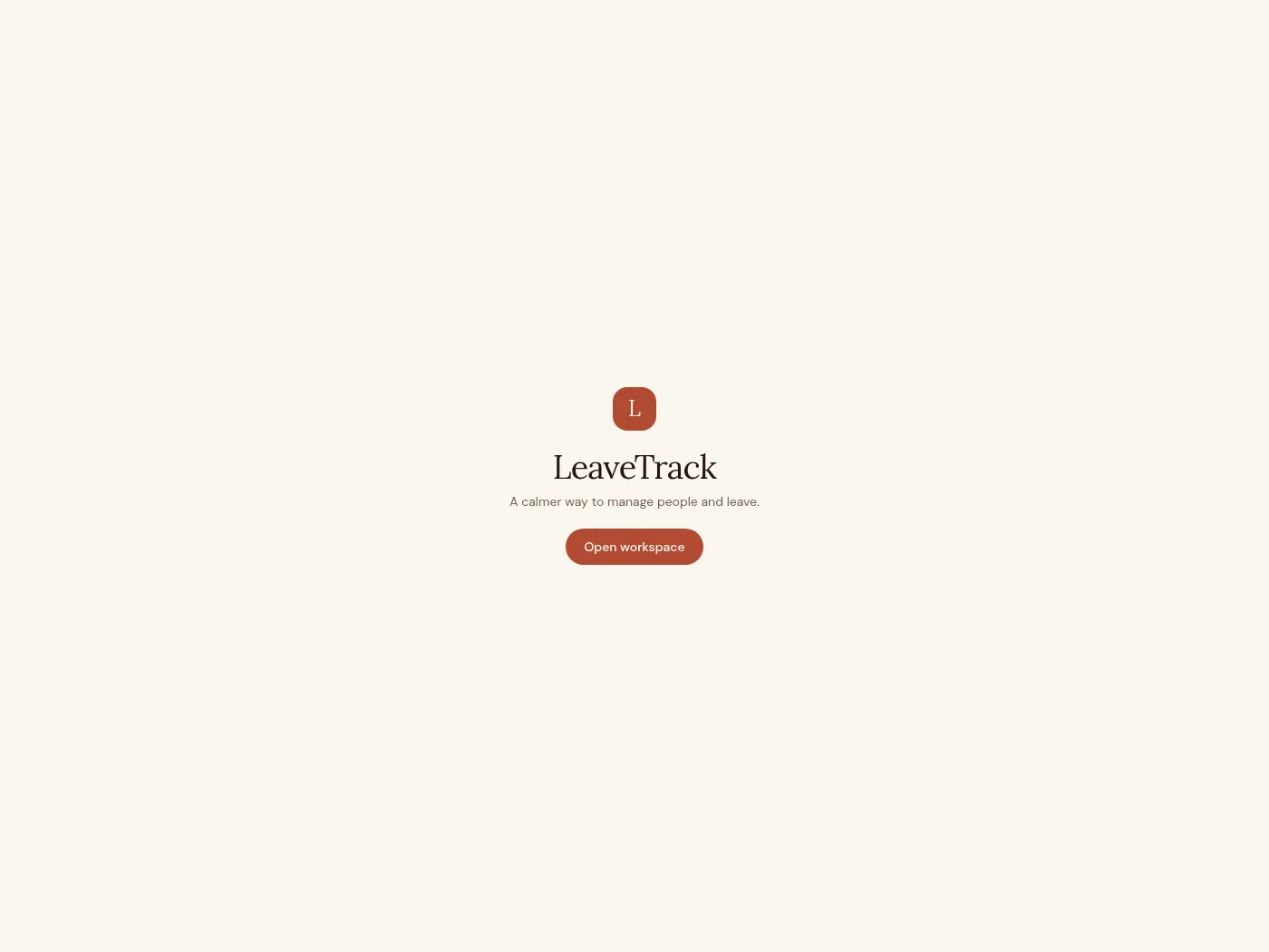 LeaveTrack Portal