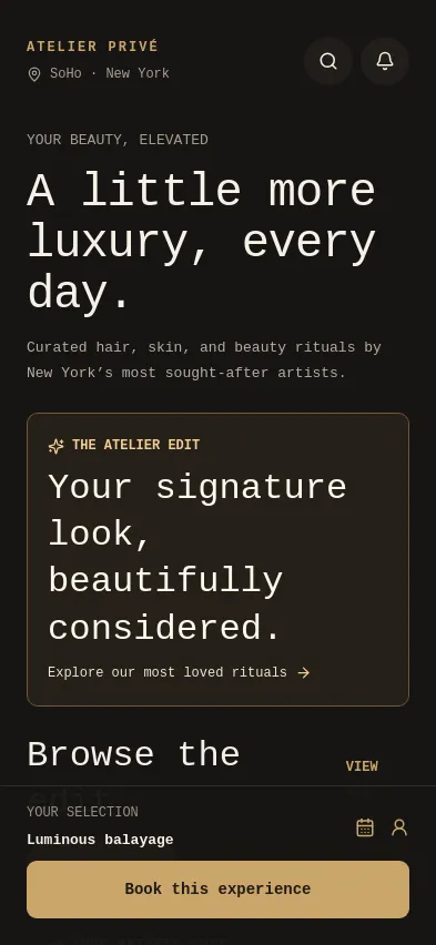 Luxury Style Salon App