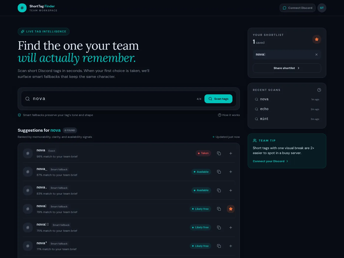 ShortTag Finder