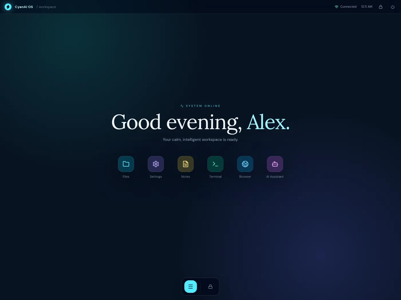 CyanAI OS Simulator