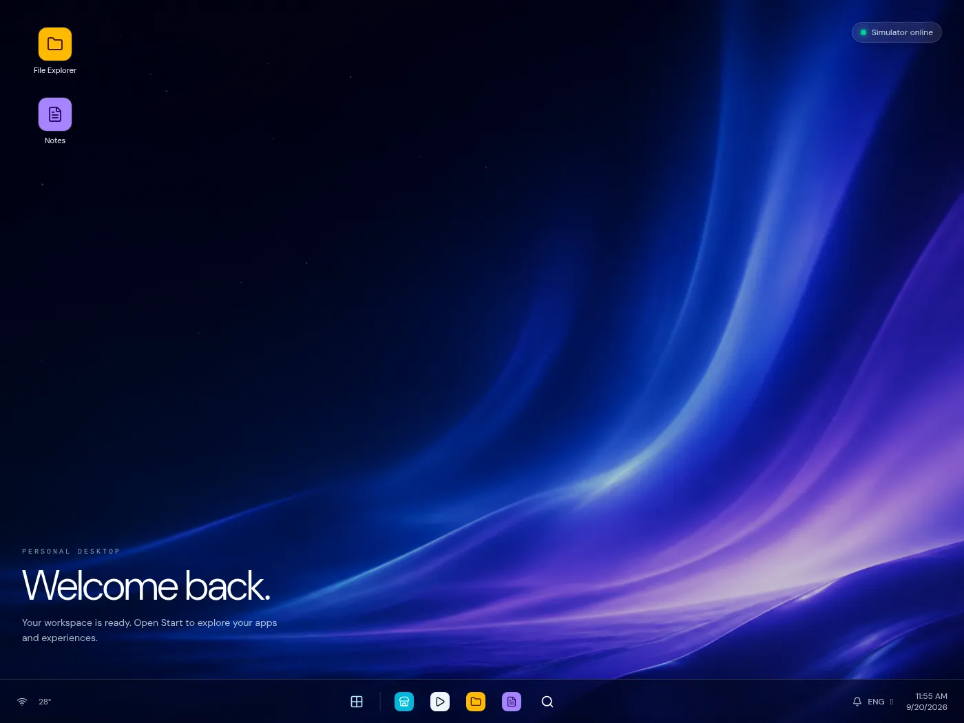 Win11 Launcher Simulator