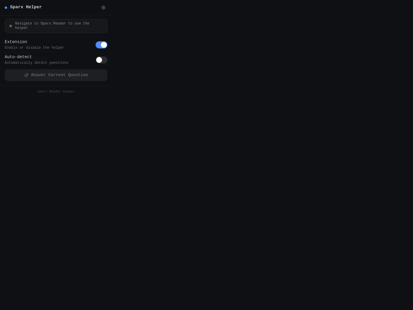 Sparx Reader Helper