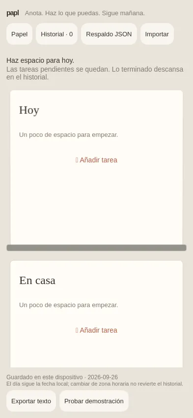 papl Minimalist Task App