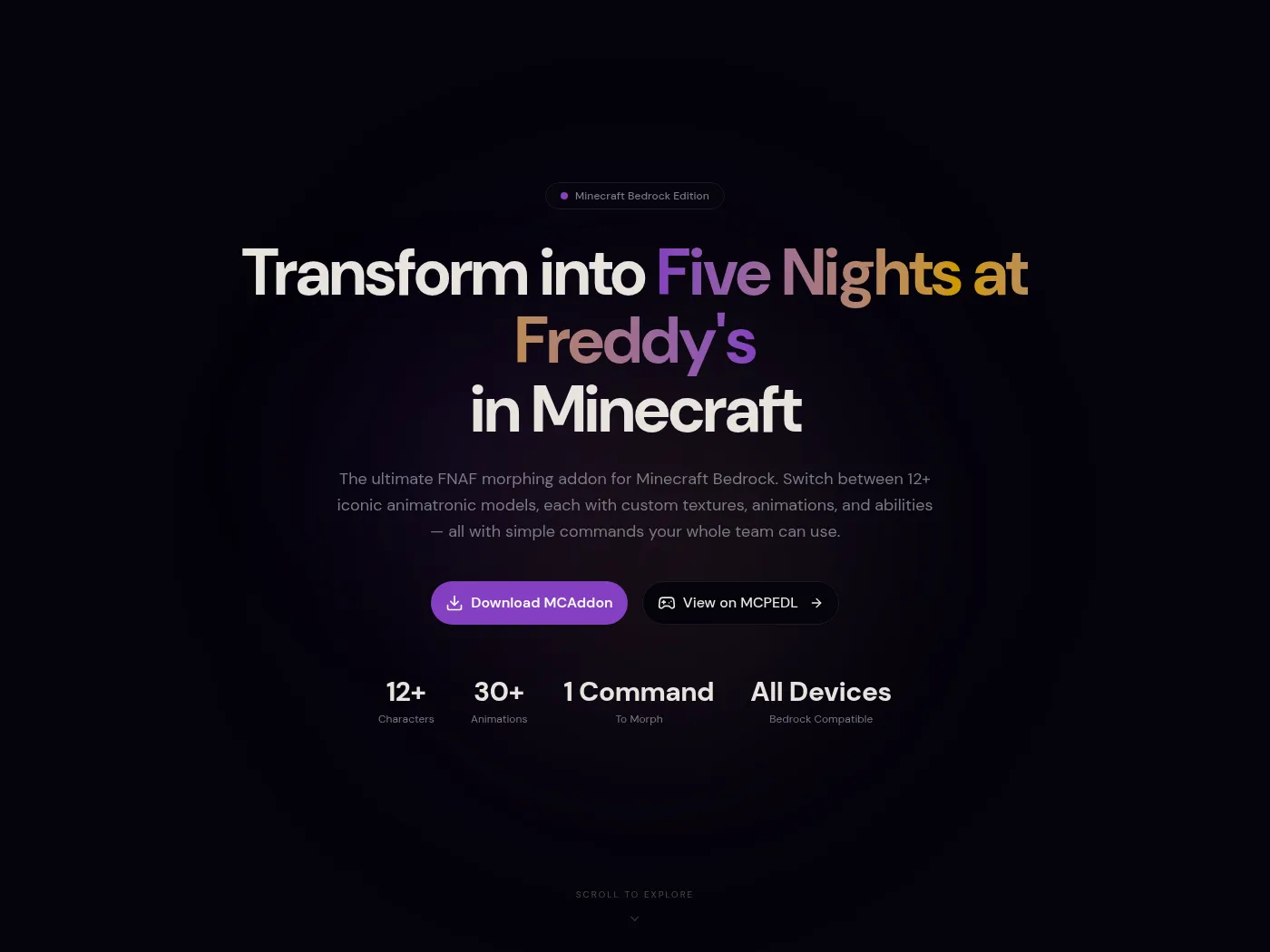 FNAF Morph MCAddon