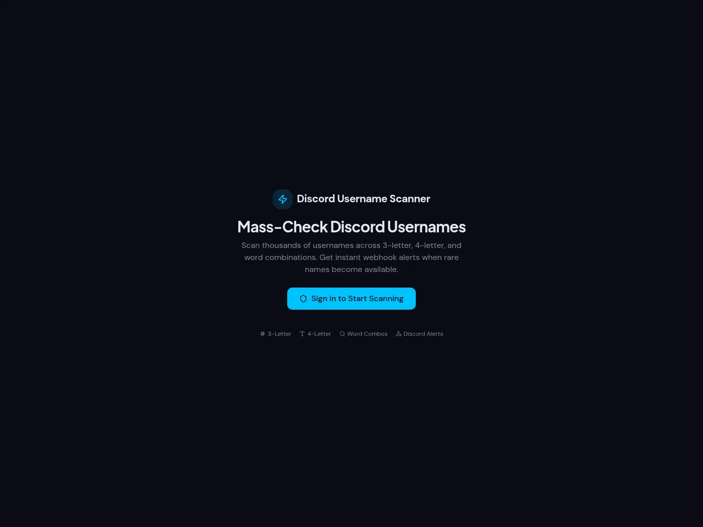 Discord Username Scanner
