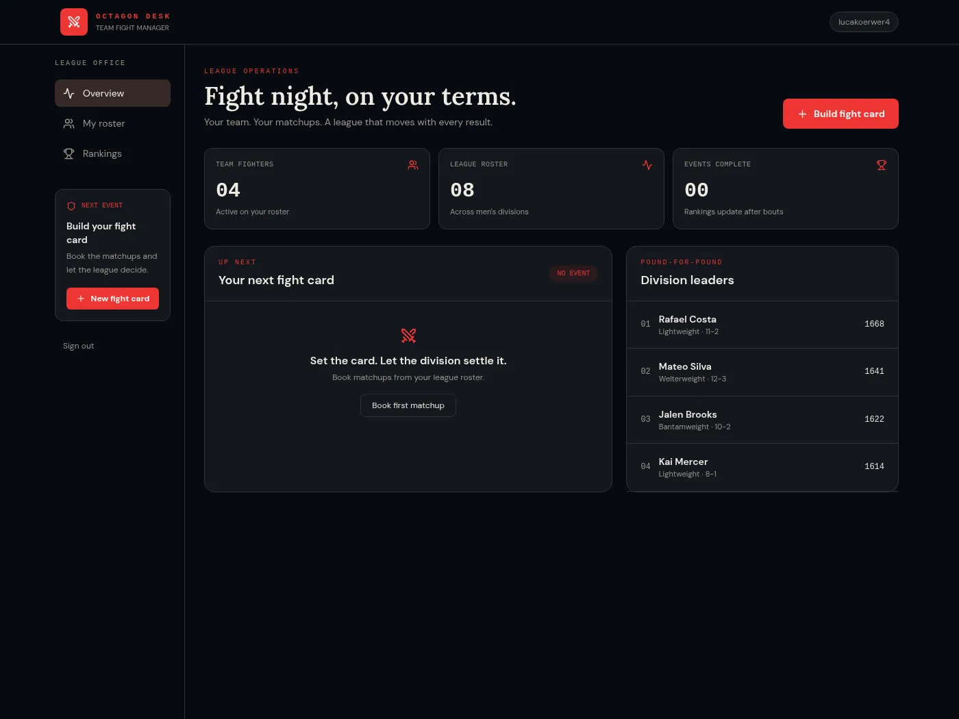 UFC Sim Manager