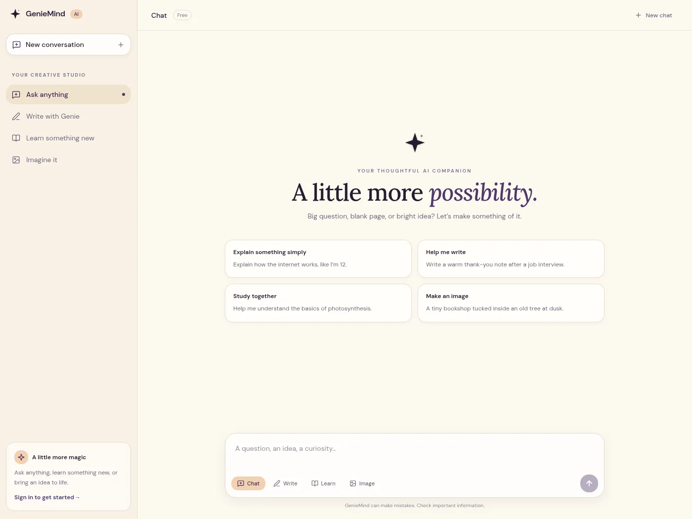 GenieMind AI Assistant