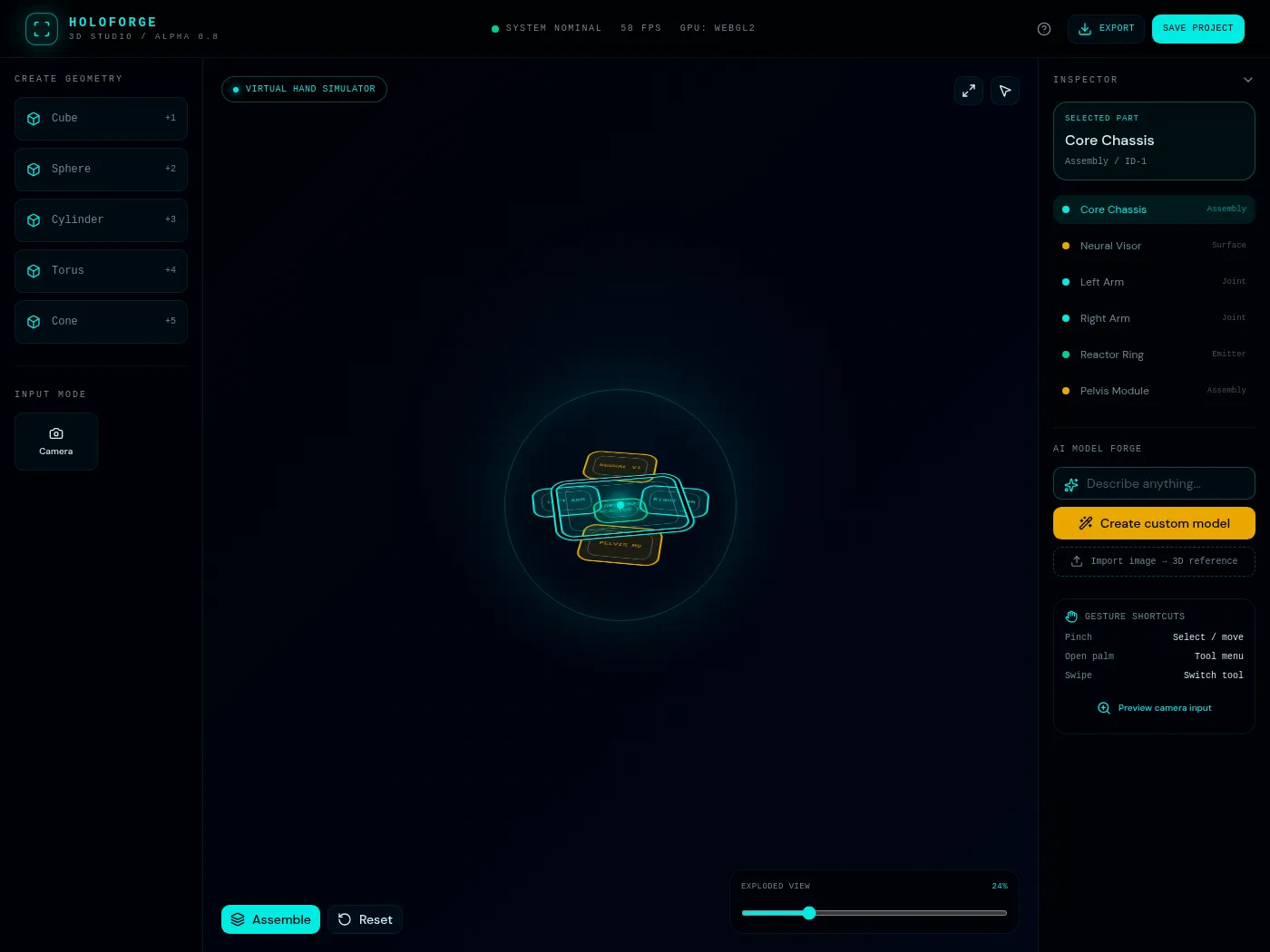 HoloForge 3D Studio