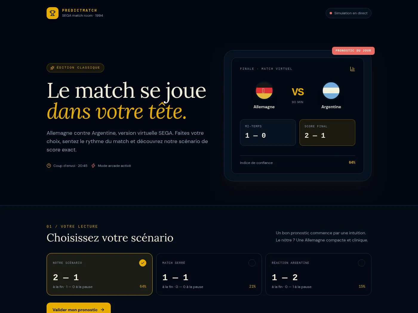 PredictMatch Scores