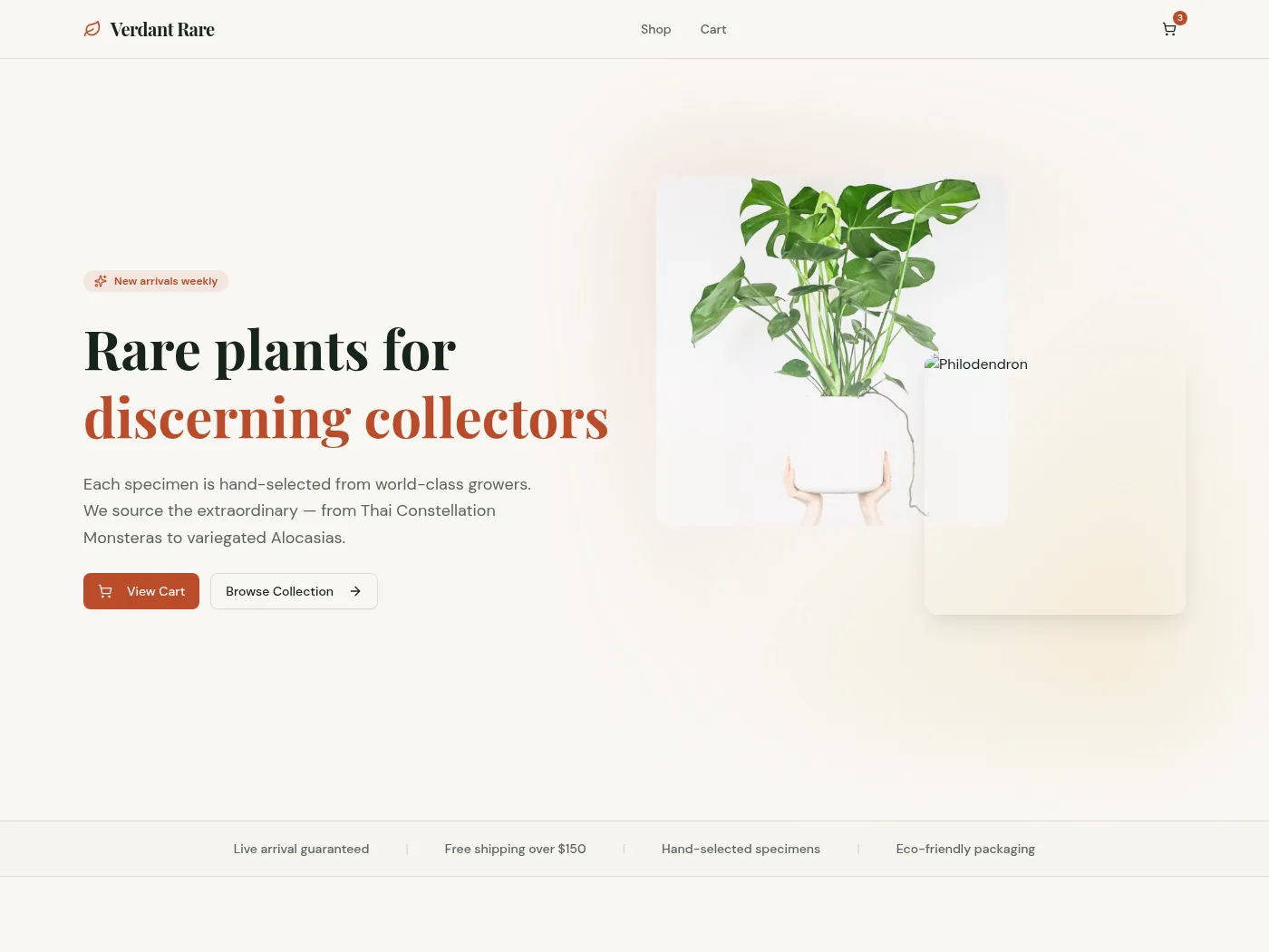 Rare Plant Checkout