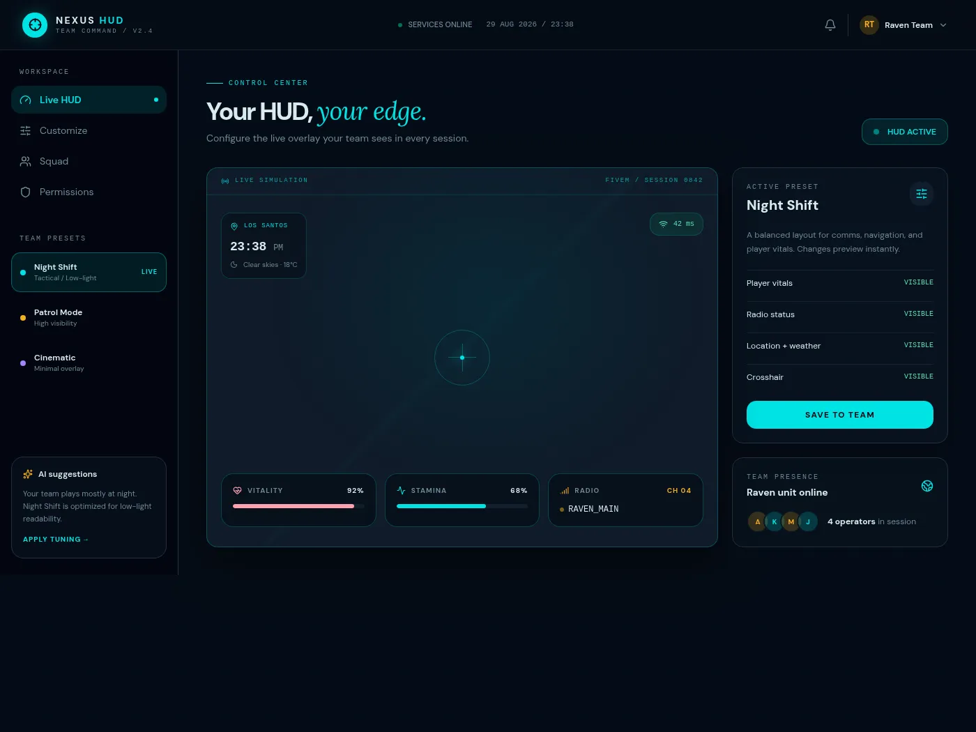 FiveM AI HUD UI