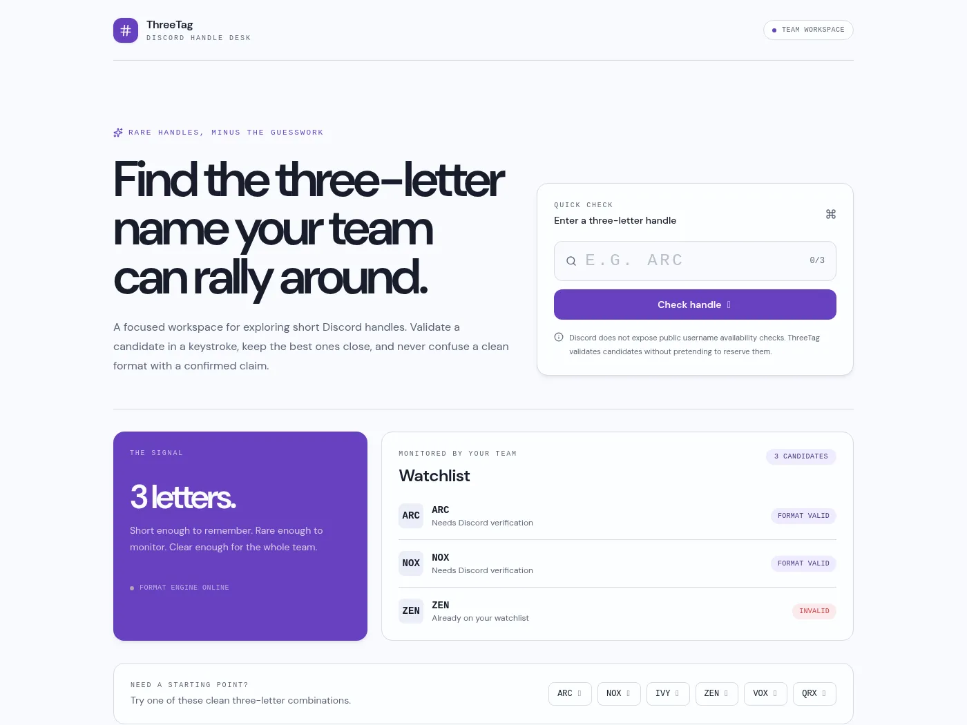 ThreeTag Discord Checker