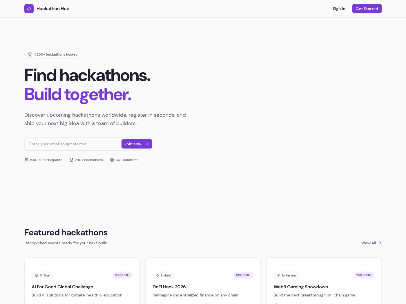 Hackathon Hub