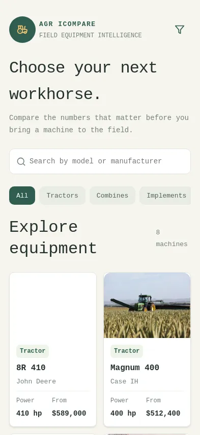 AgriCompare Mobile