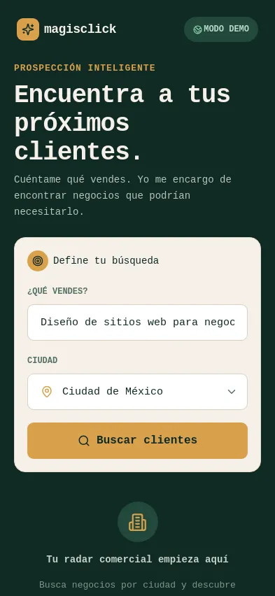 Magisclick Client Finder