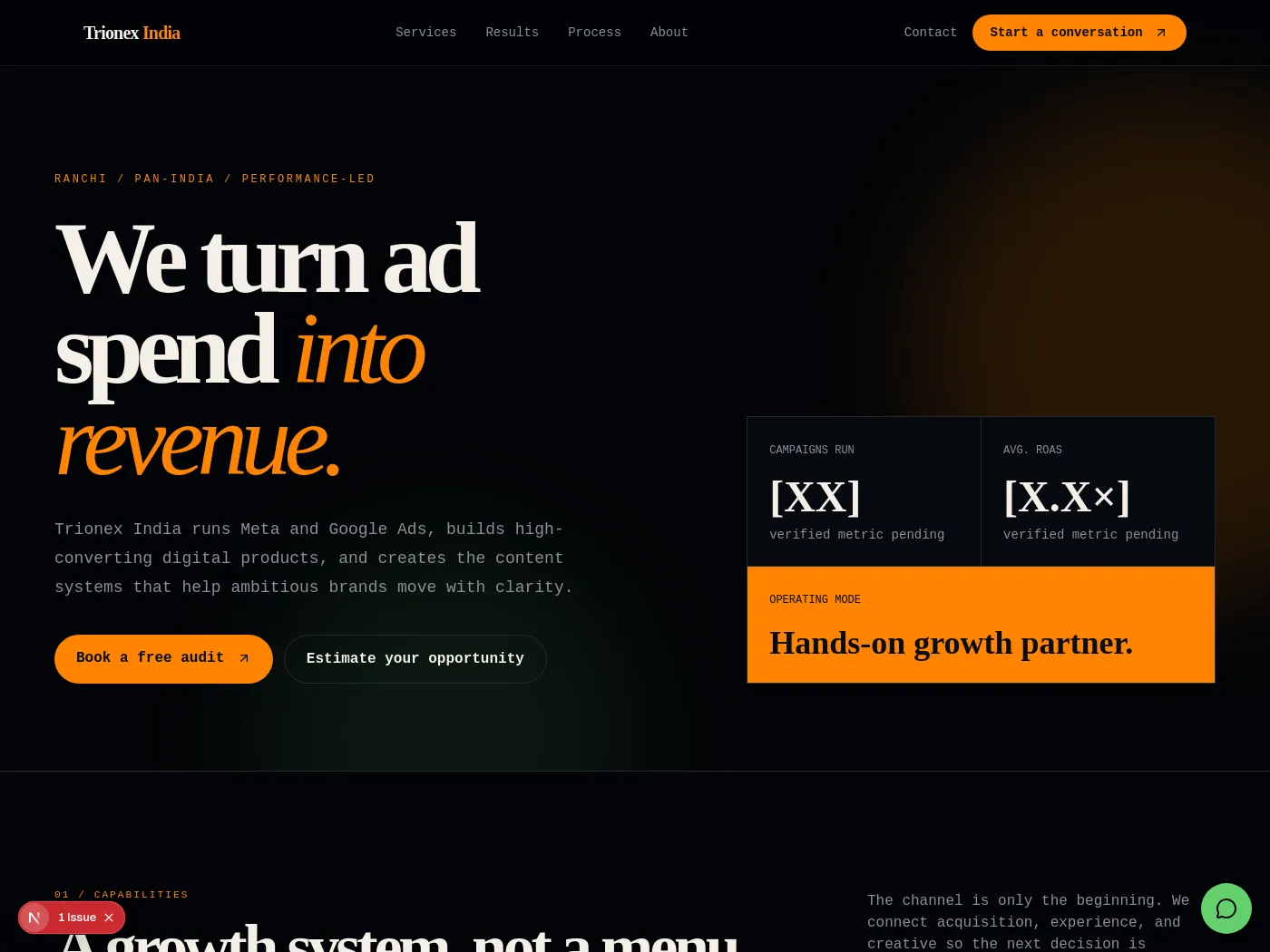 Trionex India Agency Site