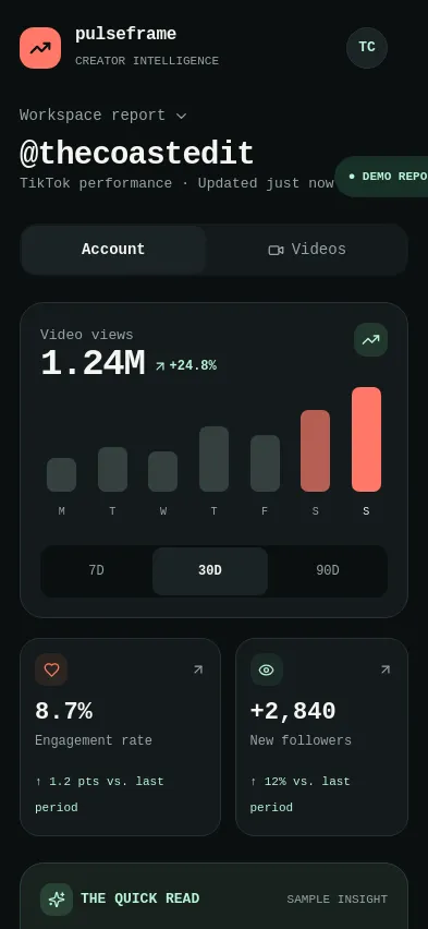 TikTok Insights Mobile
