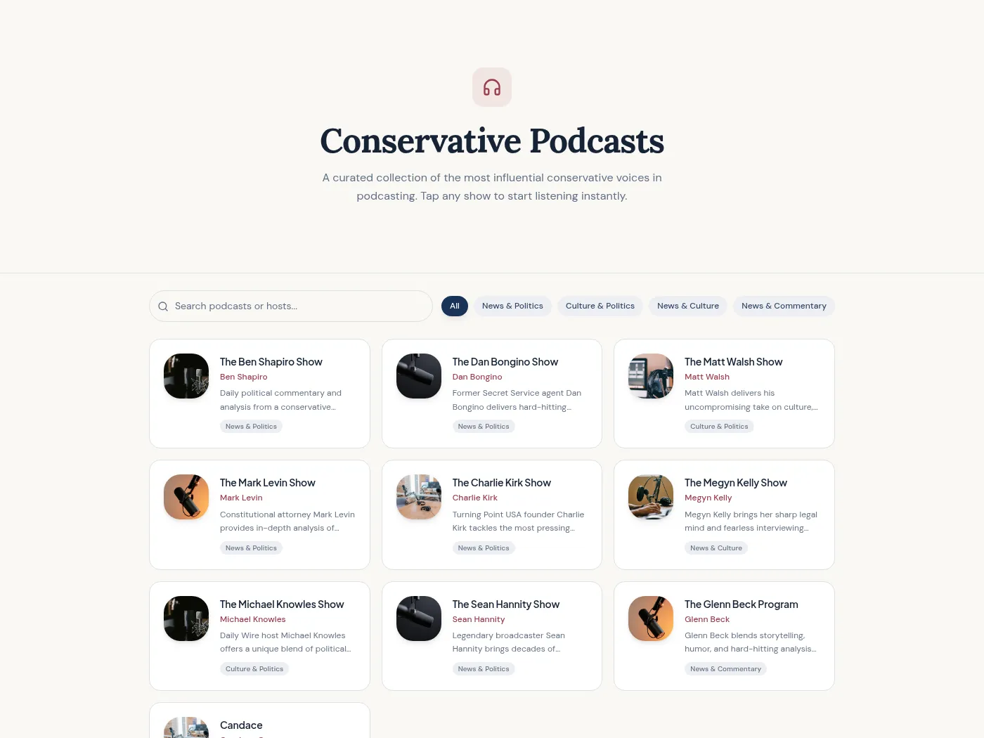 Conservative Podcasts