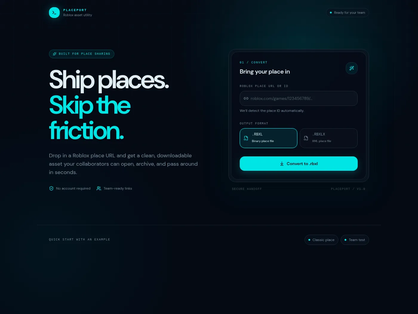 Roblox Place Converter