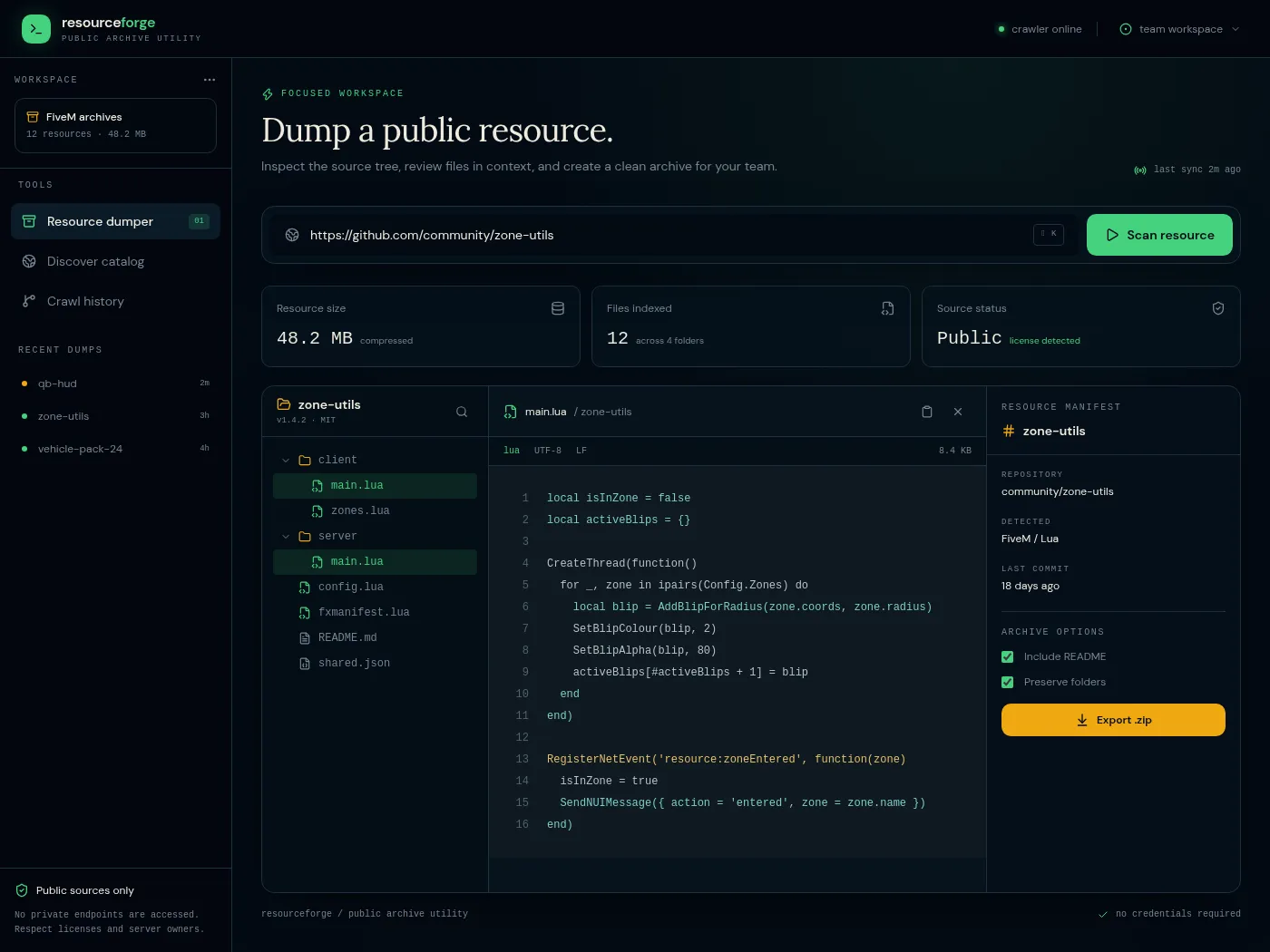 FiveM Resource Crawler