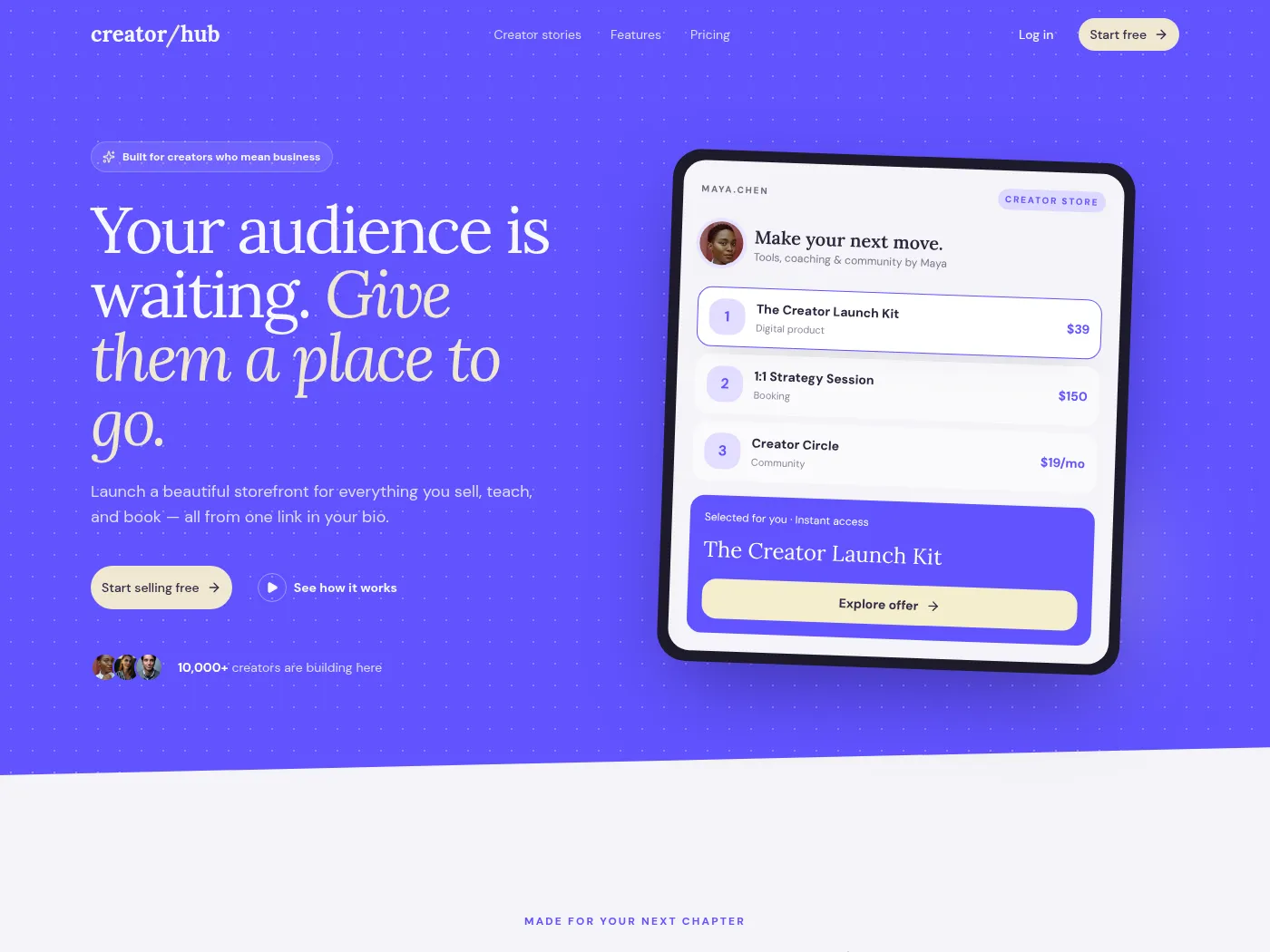 Creator Commerce Hub
