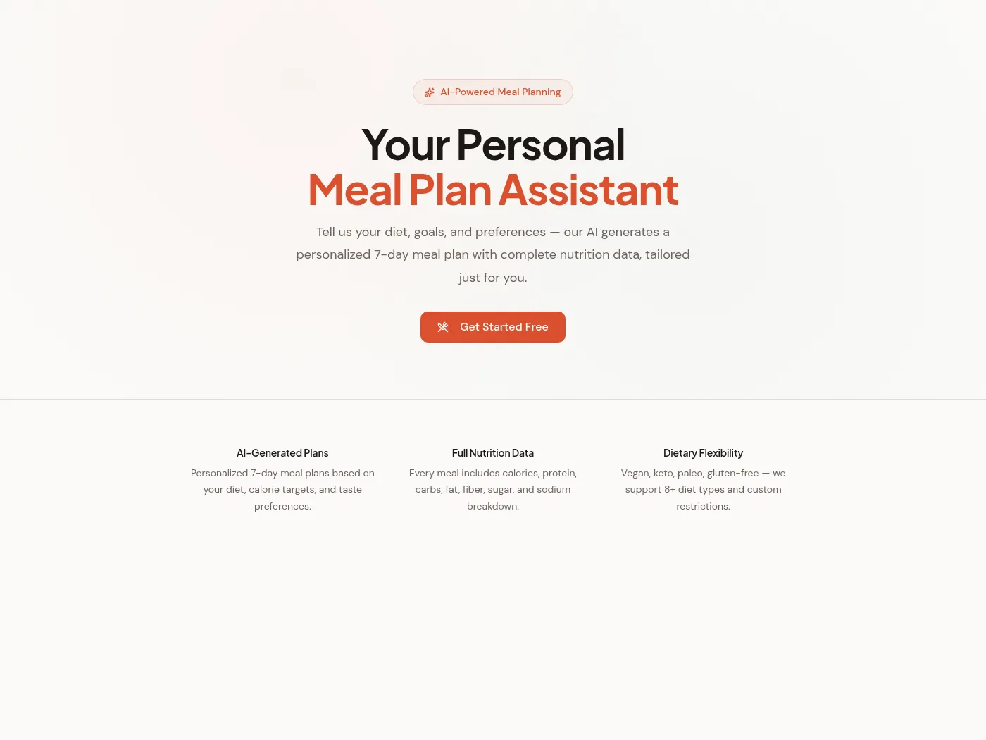 Smart Meal Planner