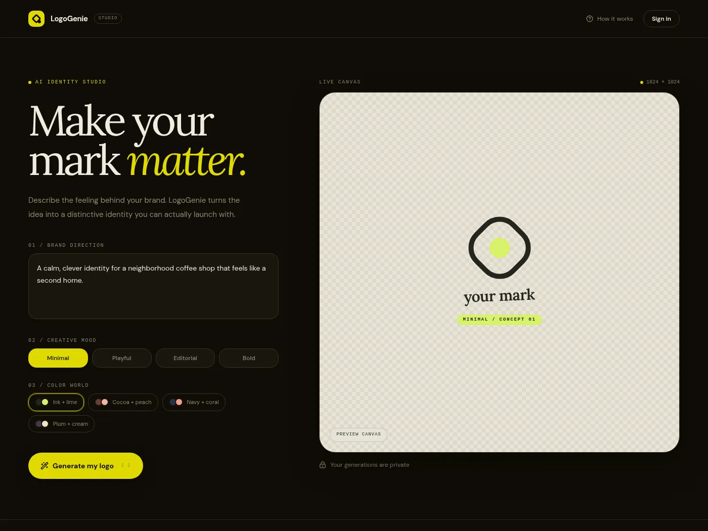 LogoGenie Web